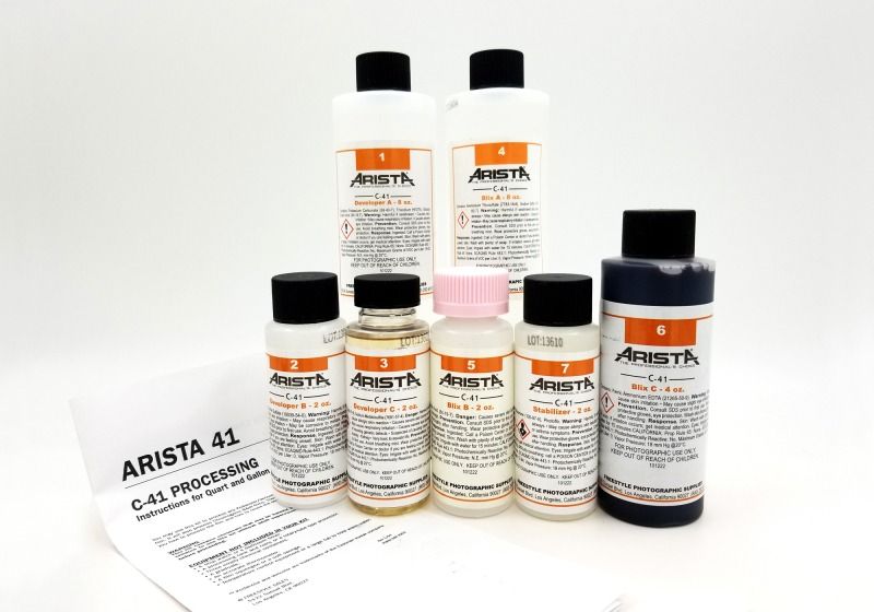 Arista C-41 Liquid Color Negative Film Developing Kit - 1 Quart