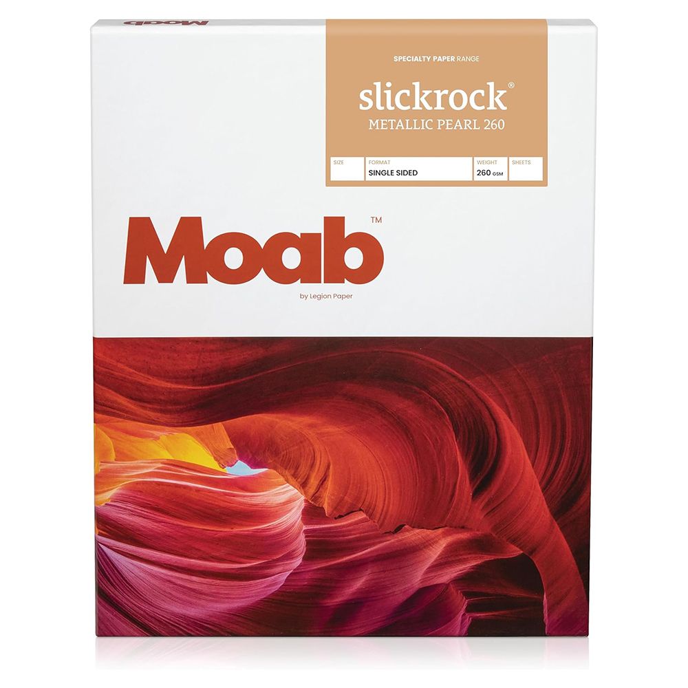 Moab Slickrock Metallic Pearl Inkjet Paper - 13x19", 100 Sheets
